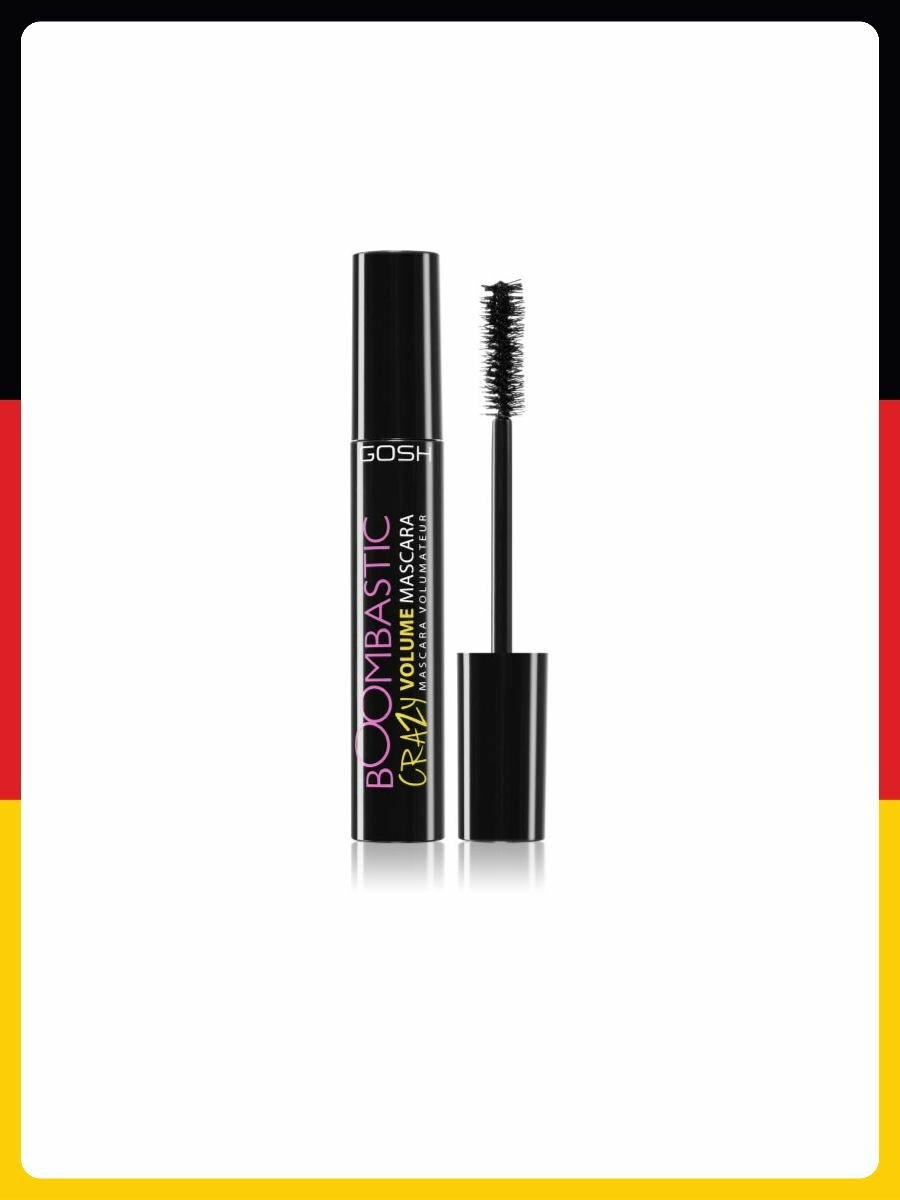 Тушь для ресниц Gosh Boombastic Volume Mascara for curled lashes 001 Black, 13 мл