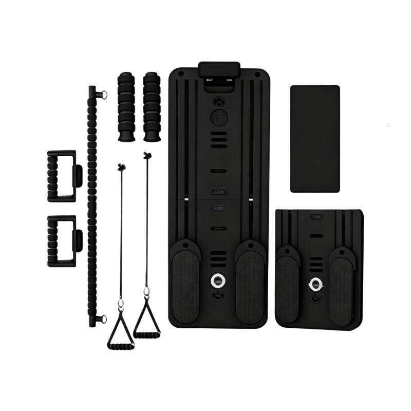 Складной тренажер для пилатеса с гидравлической технологией, Черный