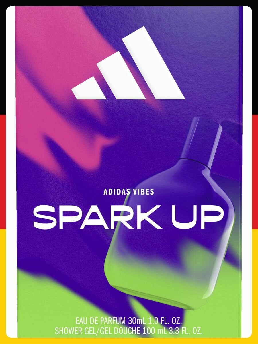 Подарочный парфюмерный набор adidas Vibes Spark Up Gift Wrapping EdP & Shower Gel