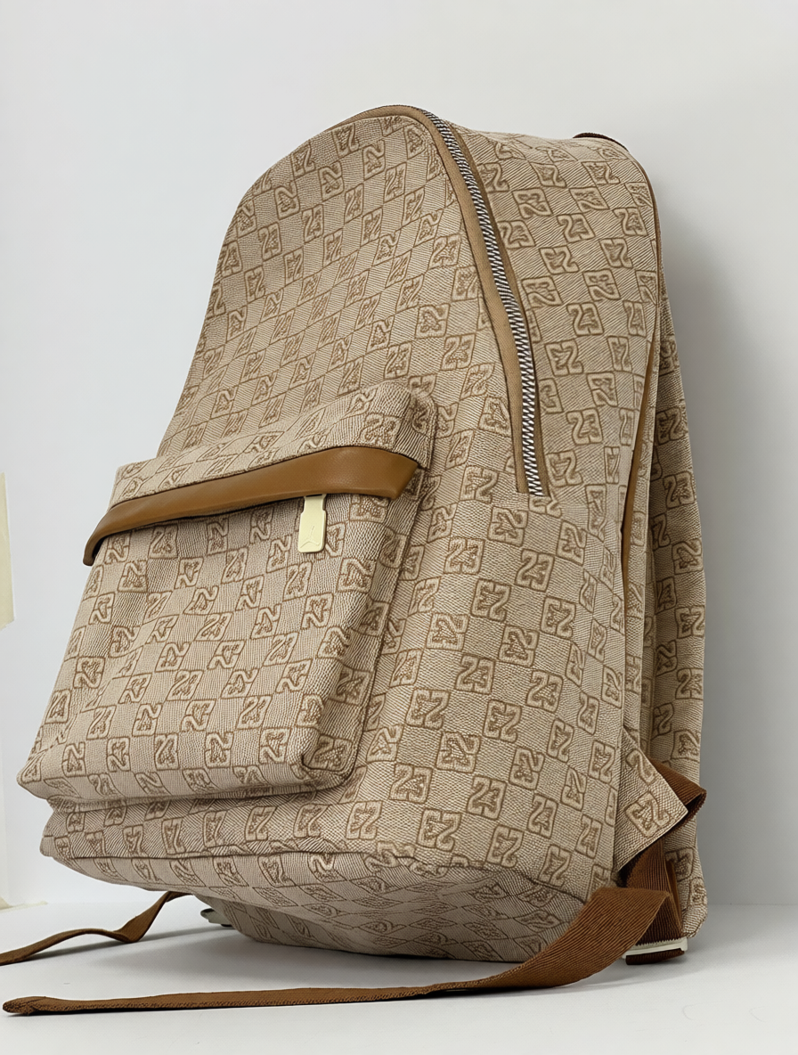 Рюкзак мужской Monogram бежевый, школьный, спортивный, 20 литров