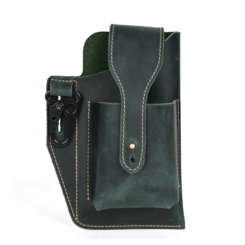 Crazy Horse кожа мужская ретро сигаретная сумка наружная кожаная сумка для мобильного телефона,0.3,10, false,