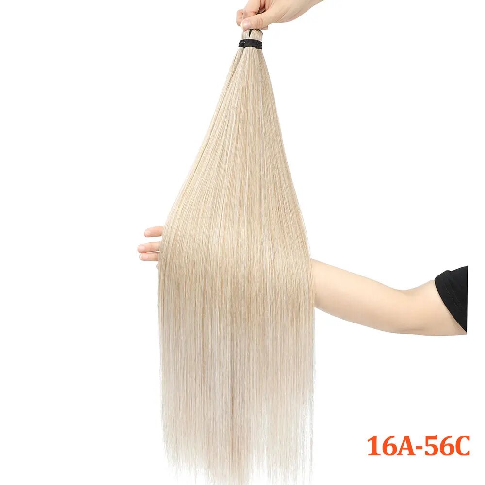 Синтетические волосы 28", прямые, 16A-56C, омбре