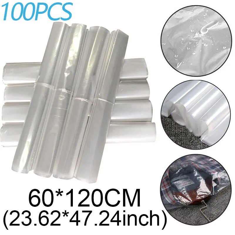 100 шт, пылезащитный чехол для одежды, сумка для костюма, водонепроницаемые сумки для одежды, шкаф, подвесной чехол для одежды, подвесной чехол, пылезащитный чехол для пальто