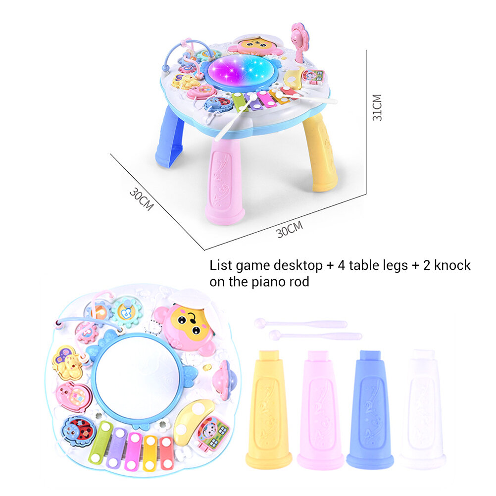 Многофункциональный музыкальный обучающий столик для младенцев, развивающая игрушка для детей, идеальный подарок