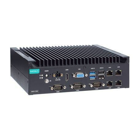 Микрокомпьютер MOXA BXP-C100-C7-2L3C-T Box type, Core i7-1185G7E,8GB DDR4, COMx5, LANx4, USBx6, DIOx4, VGA+HDMI,12/24 VDC