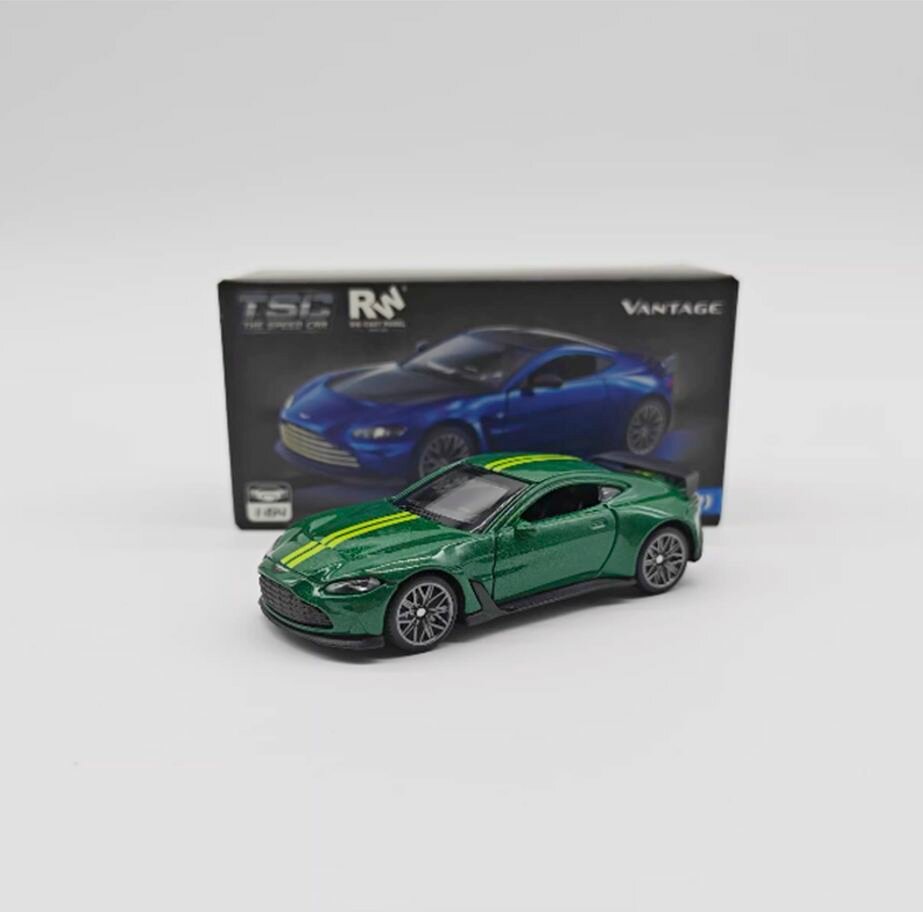 Коллекционная машинка TSC 1:64 Aston Martin V12 VANTAGE green lace