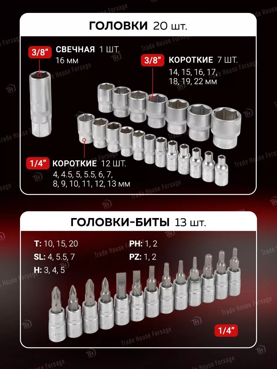 Набор инструментов для автомобиля 82 предмета — фото 1