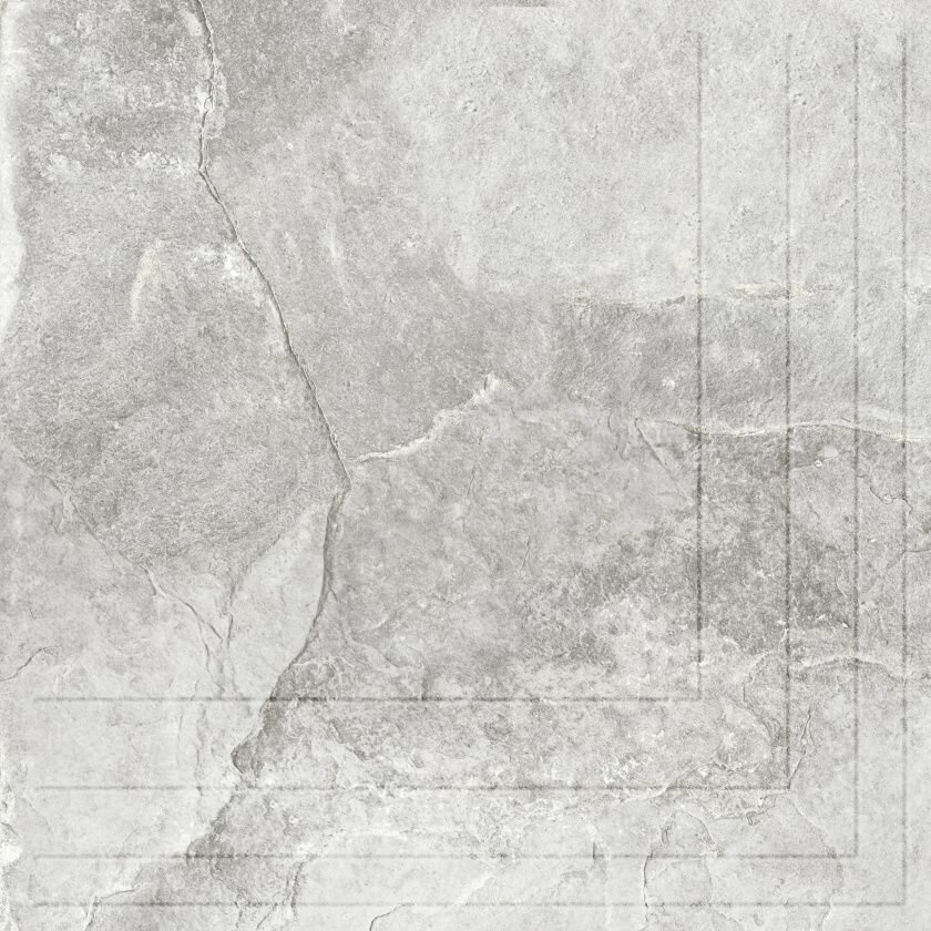 Высокопрочная клинкерная плитка 29,8Х29,8 Касл Рок 1, св. серый, 1,51м2, ступень угловая