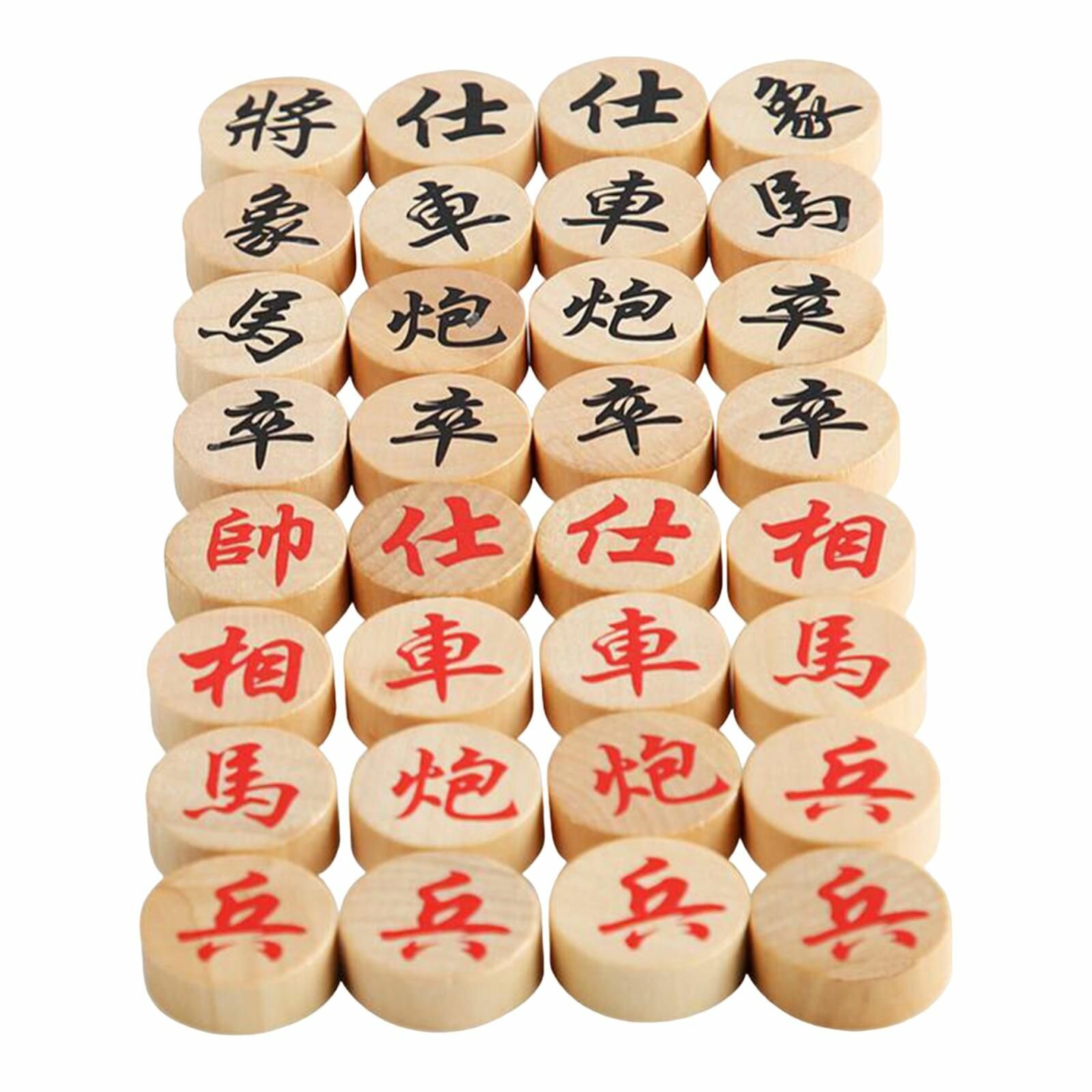 Китайские шахматные фигуры Ремесленные фигуры Игровой аксессуар 2,1 см х 0,8 см