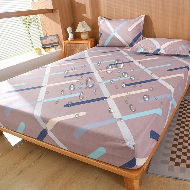 Наматрасник 100x190 светло-коричневый