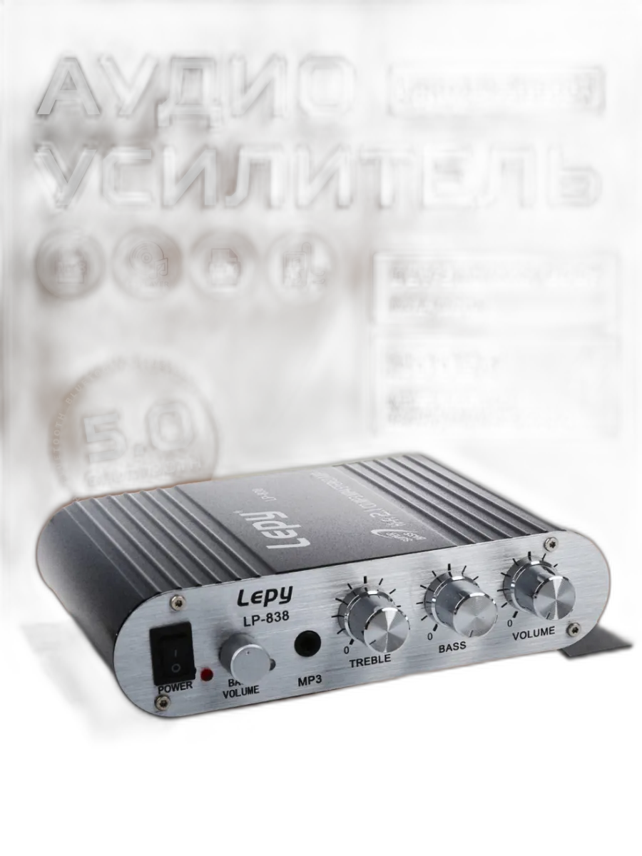 Аудио Bluetooth усилитель Lepy LP-838BT черный