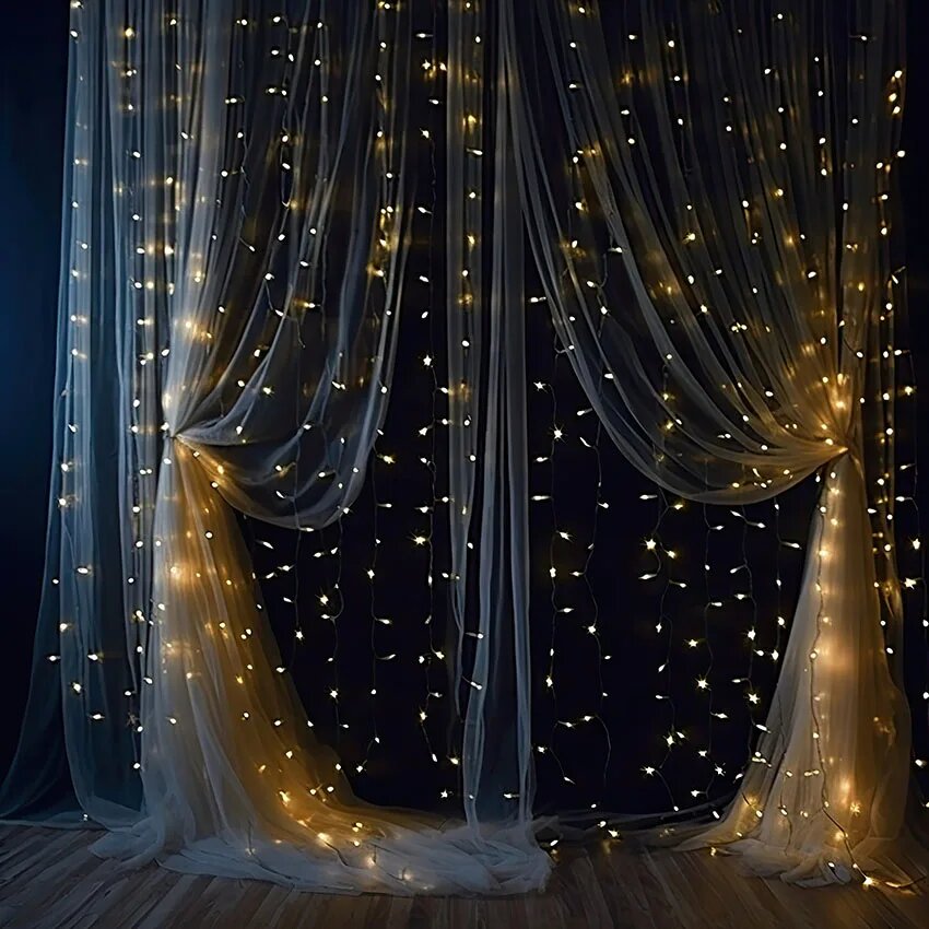 Фотофон Mehofond синяя занавеска Cotton 125x125cm, 1