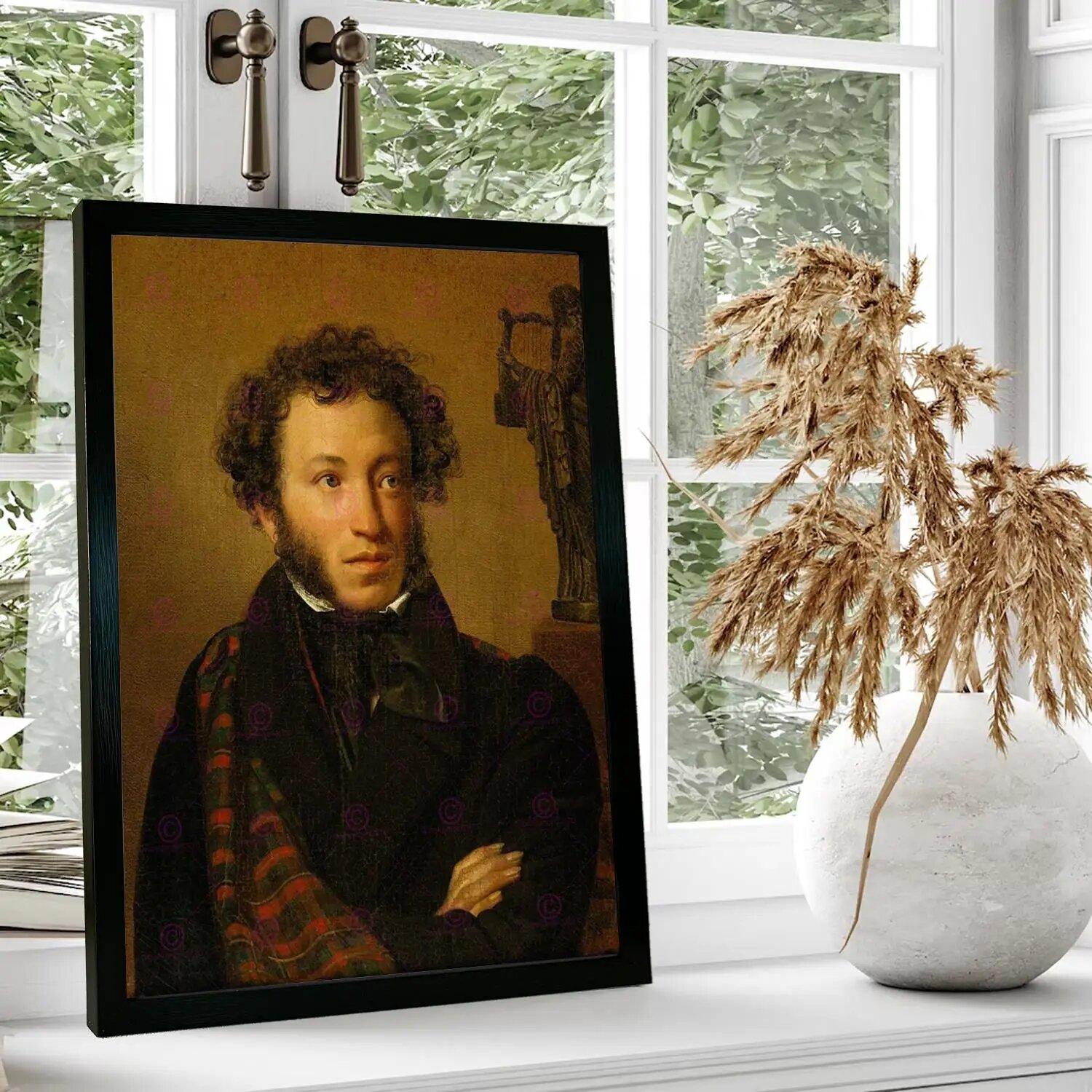 Художественный постер Александра Пушкина Style-19, 60x90cm No Frame