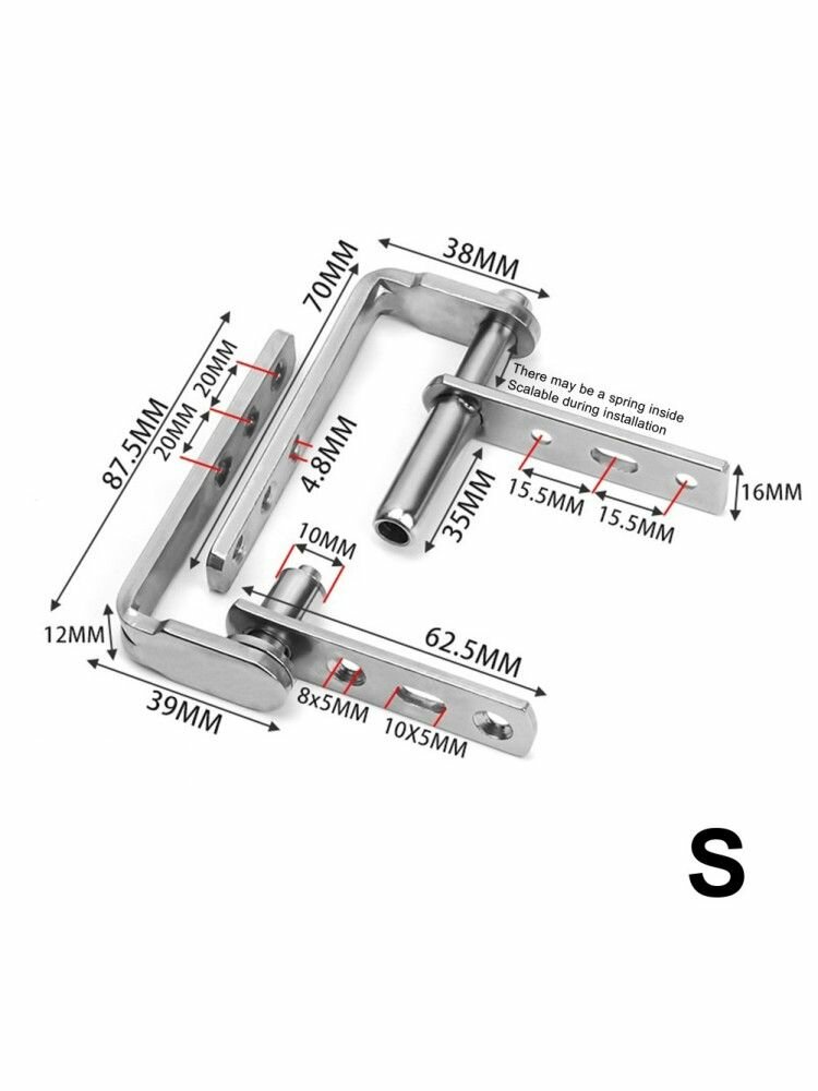 Дверные петли, нержавеющая сталь, двусторонние с самозакрытием и тихим плавным ходом, универсальные для кафе, салунов и барных стоек, размеры S M L