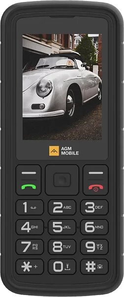 Мобильный телефон AGM M9 2G, Dual nano SIM, Black-Orange