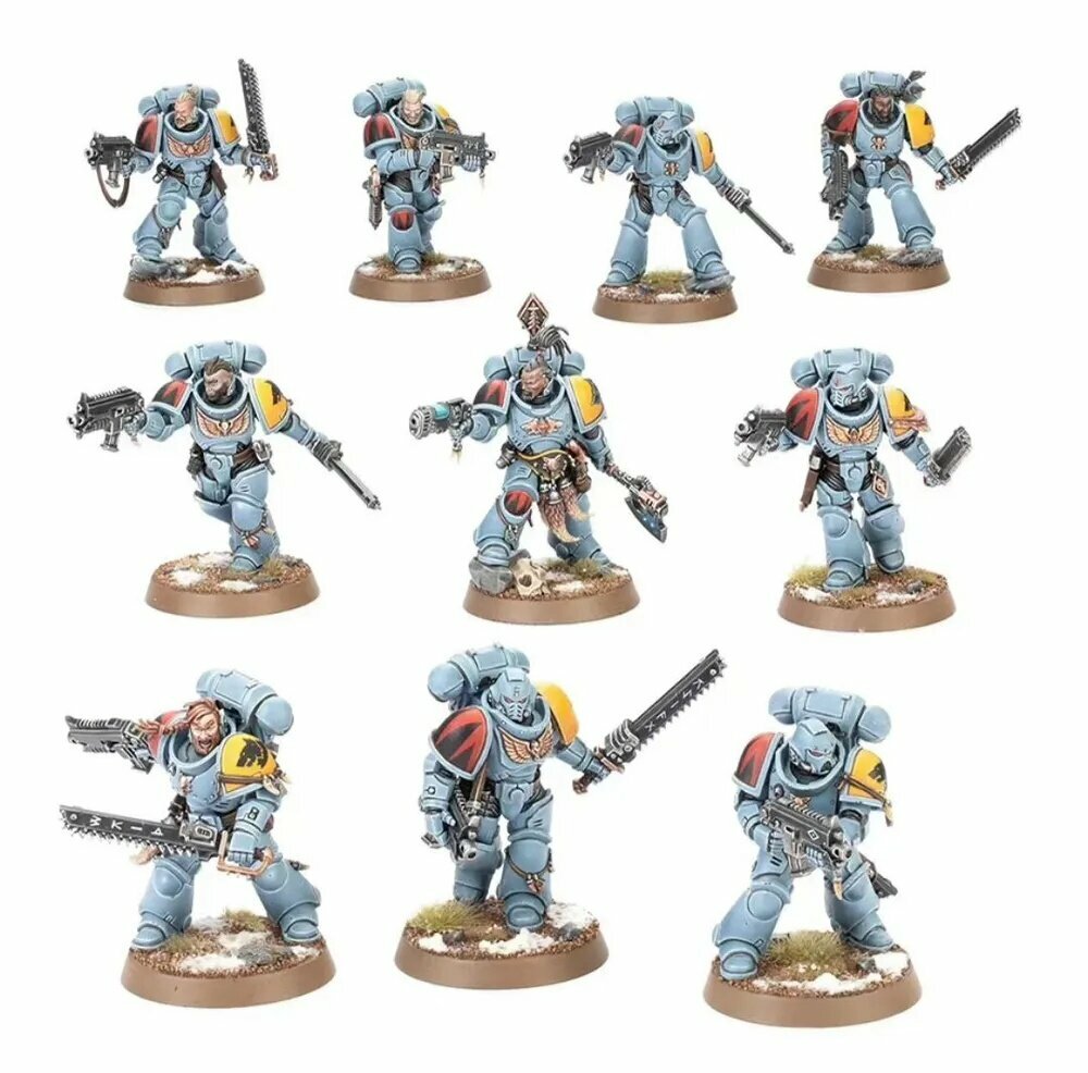 Вархаммер 40к смола / 10PCS Space Wolves Army Set / Warhammer 40000 миниатюры