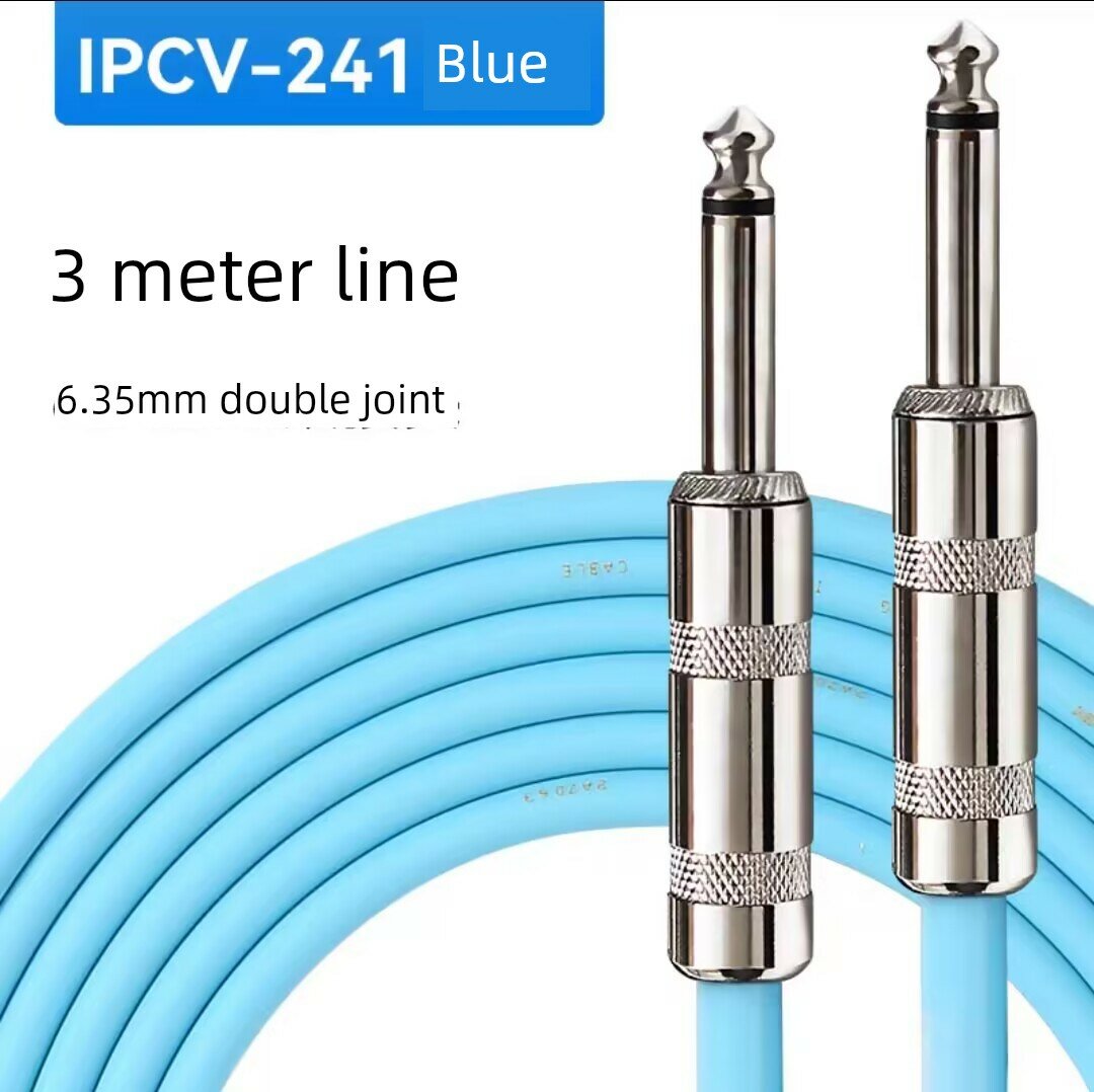 Электрогитарный кабель Kirlin с шумоподавлением, высококачественный аудиокабель, деревянный корпус, эффектор для