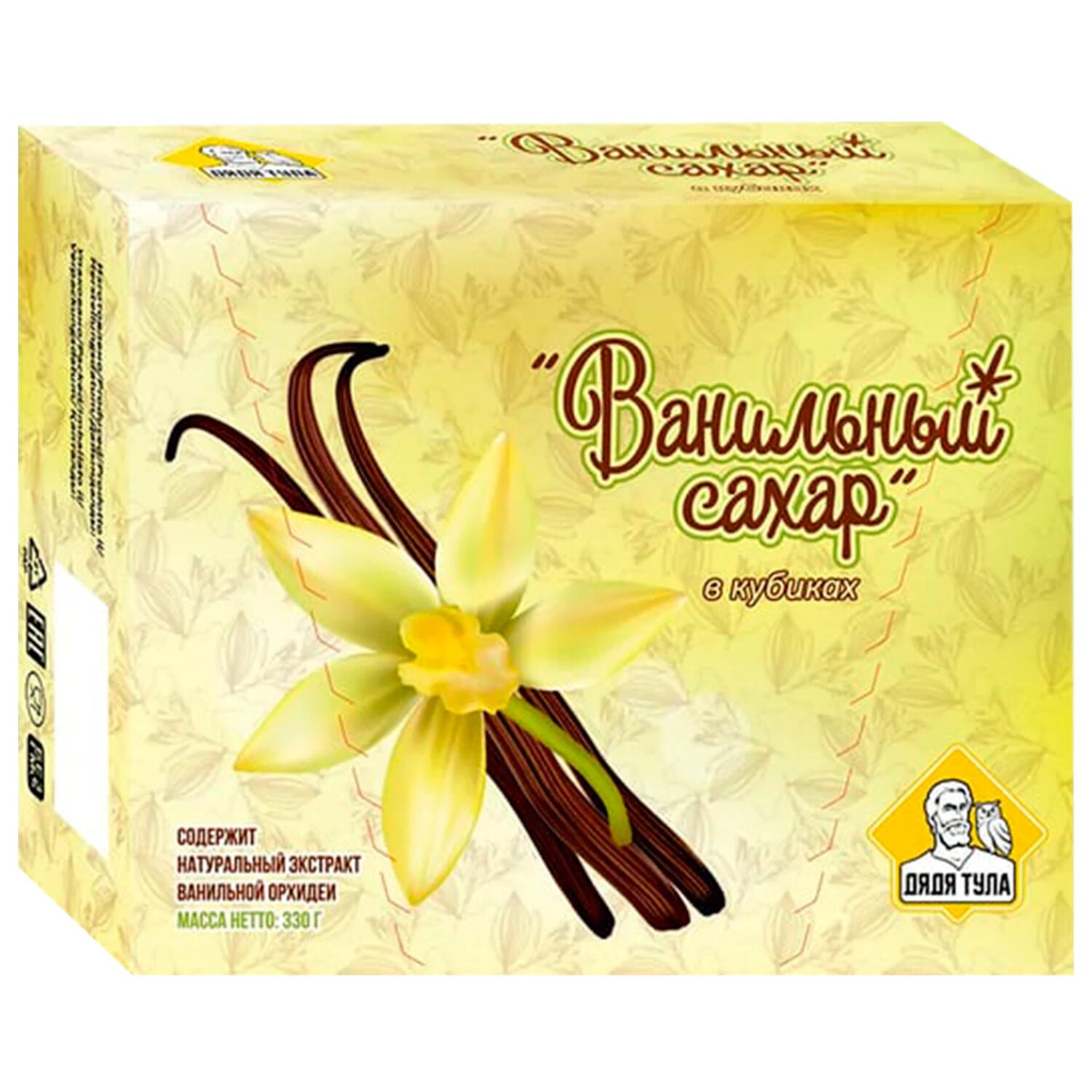 Сахар кусковой с ванилью, 330 г, 4шт.