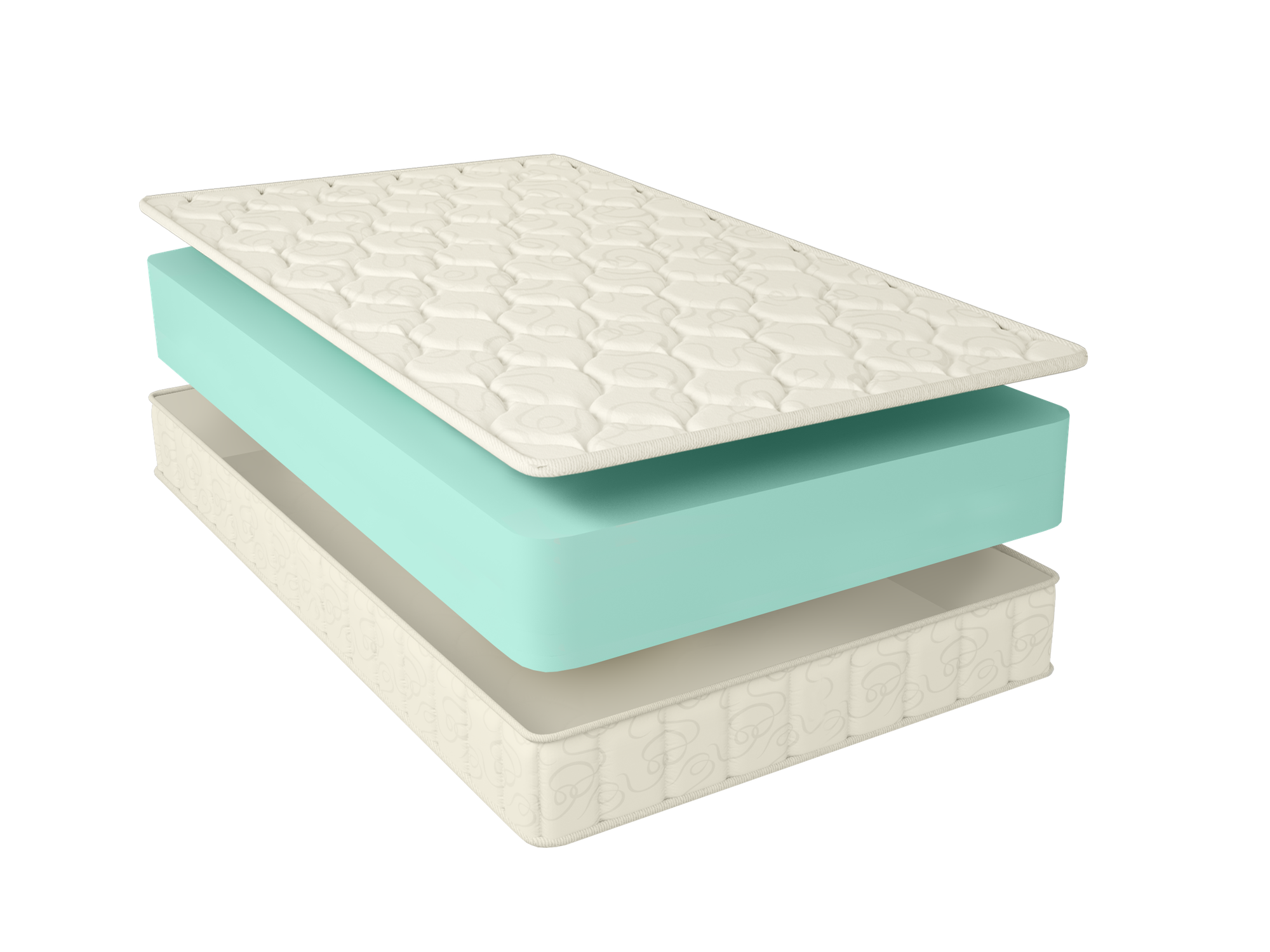 Матрас беспружинный 160x200х28 см, Benartti "Roll Max", ортопедический, жаккард.