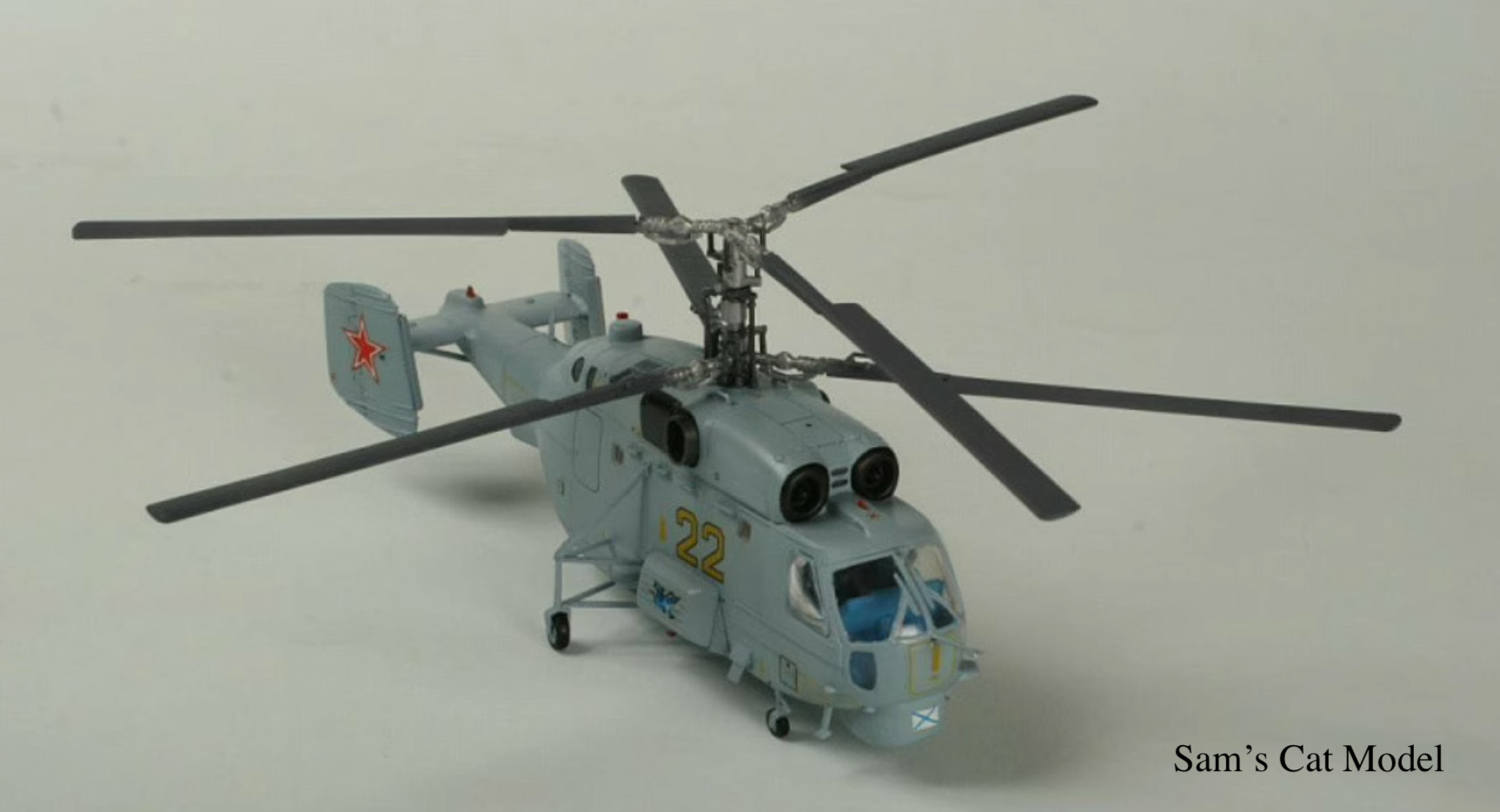 1/72 современный российский противолодочный вертолёт Ка-27