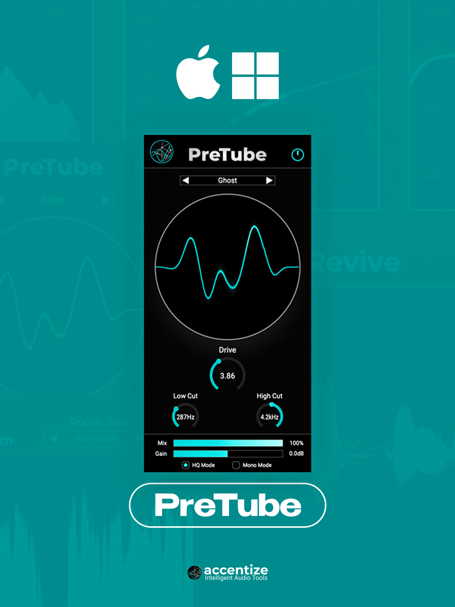 Accentize PreTube (лицензионный ключ) для ПК, Windows & macOS