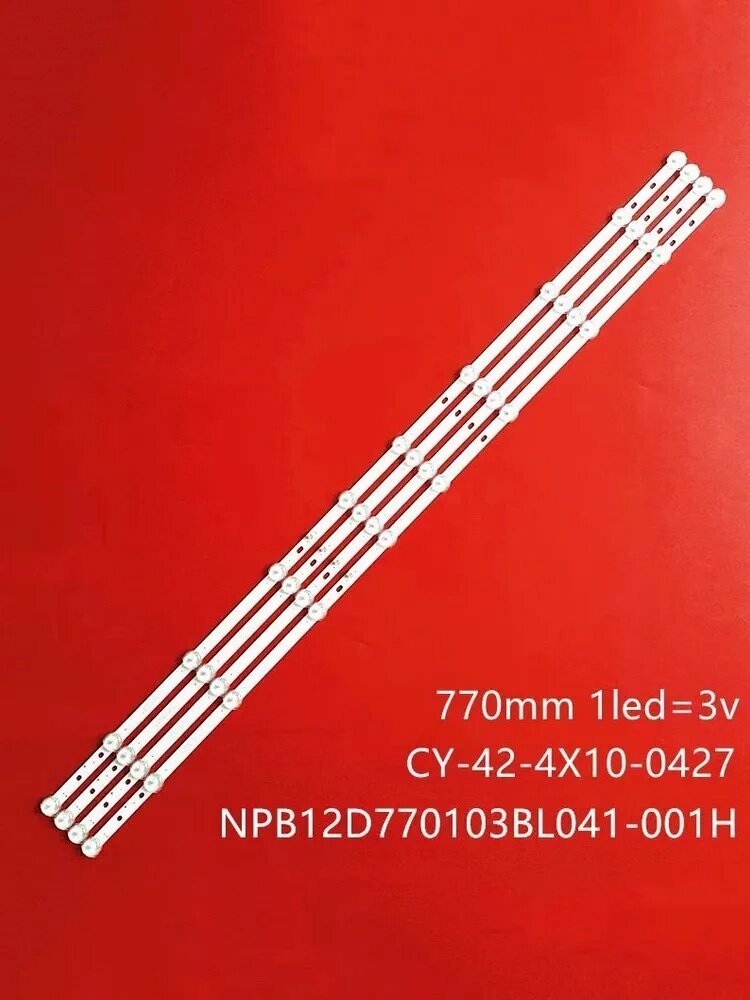 Светодиодная лента подсветки для NPB12D770103BL041-001H 8D42-DNDL-M7410C 43PL51TC-SM LB1010 PTV43SN02Y CY-42-4X10-0427 43FLEA99T2SM
