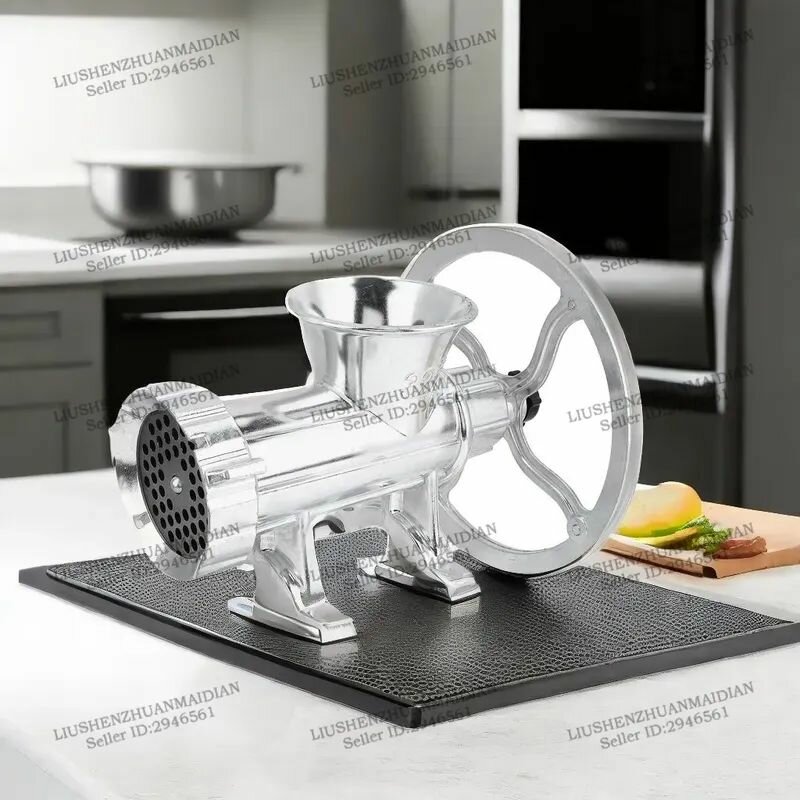 Отдельная большая мясорубка 32 размера из алюминиевого сплава, ручная мясорубка