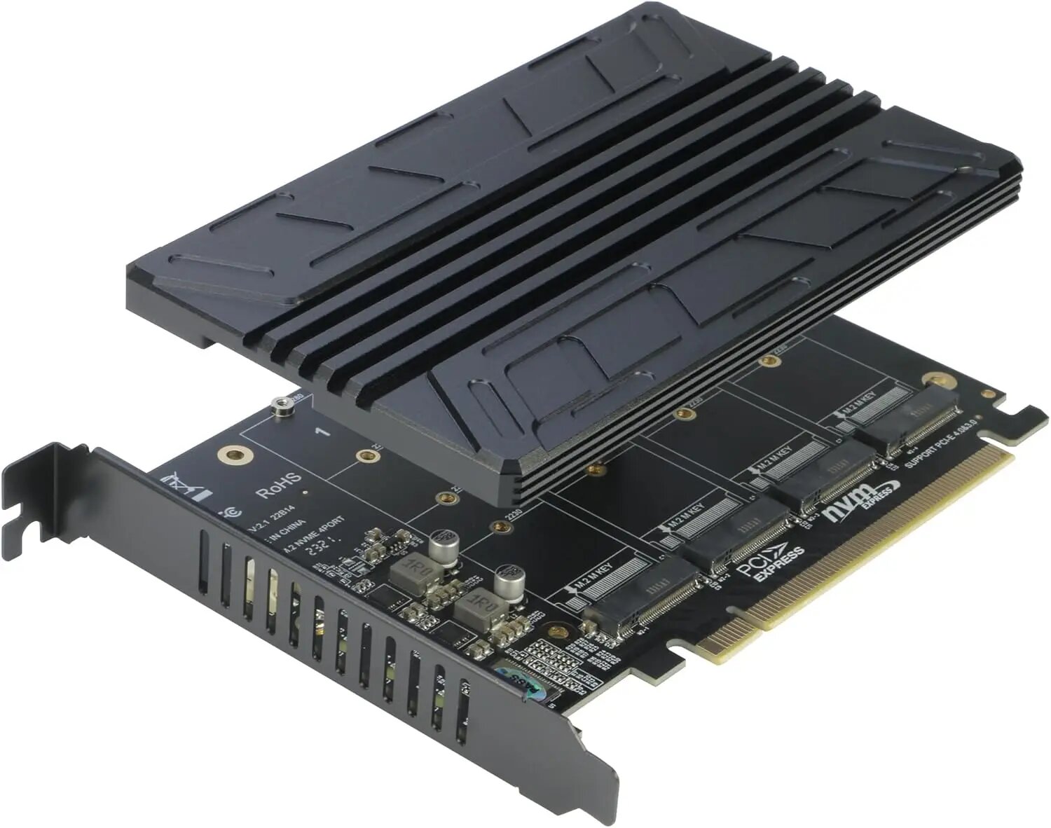 JoniSerl Quad NVMe PCIe Адаптер