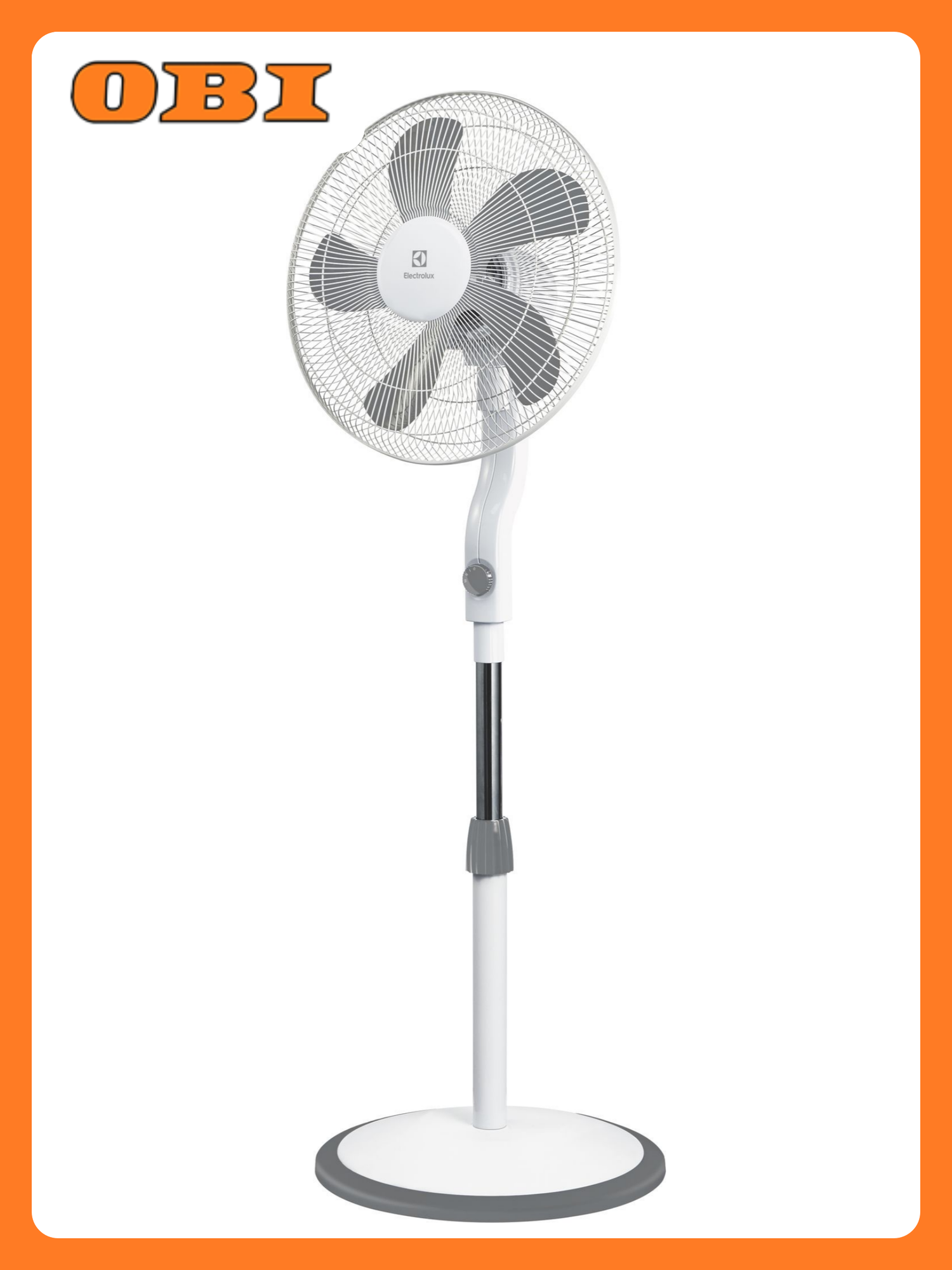 Вентилятор Electrolux EFF-1003D, 3 скорости, 5 лопастей, 3D-поток, белый