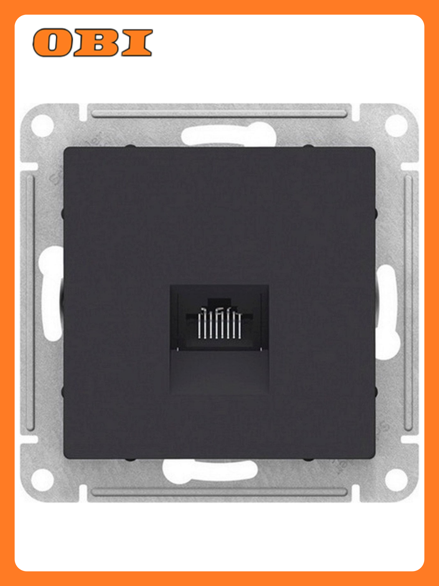 Розетка Schneider Electric AtlasDesign ATN001083, черный, IP20, скрытый монтаж