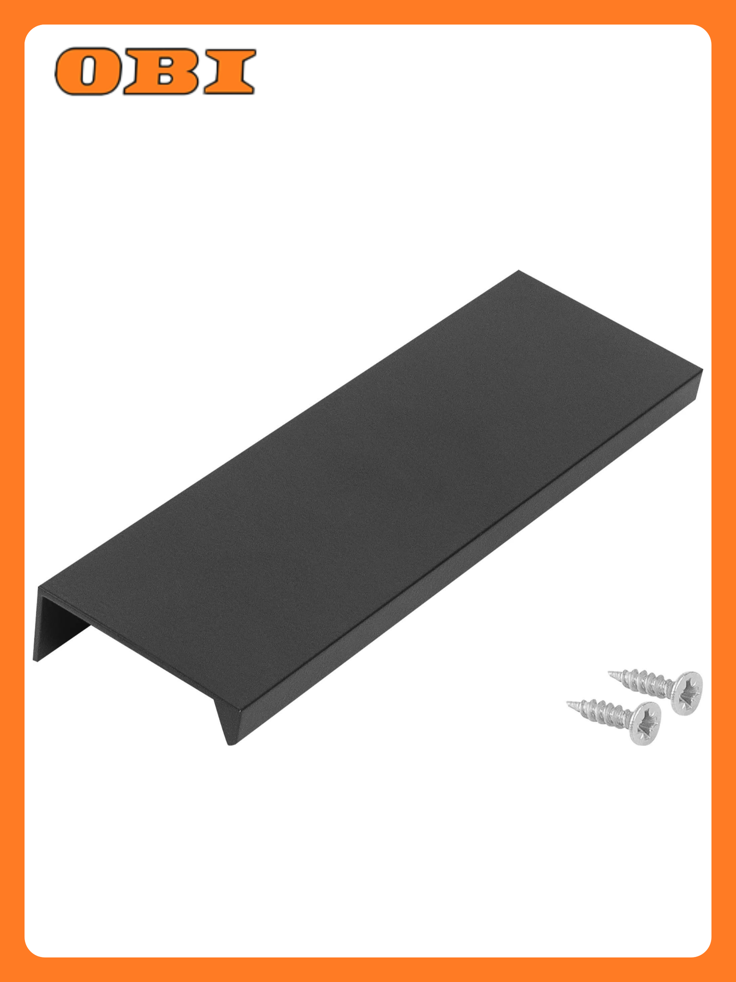 Ручка-профиль JET JET1A, алюминий, матовая, длина 120 см, черная