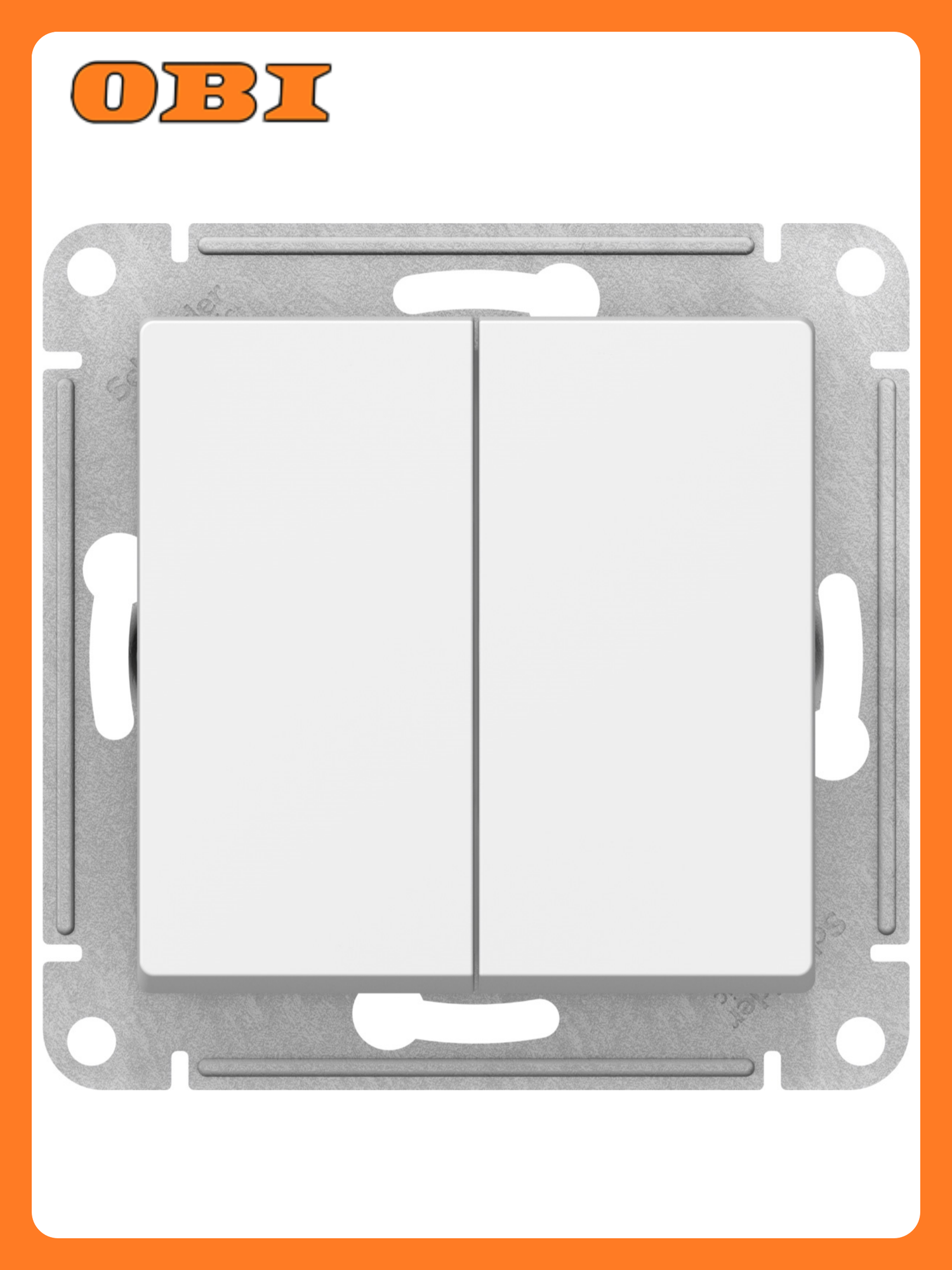 Переключатель Schneider Electric Systeme Electric Atlas Design ATN000165, 2 клавиши, белый