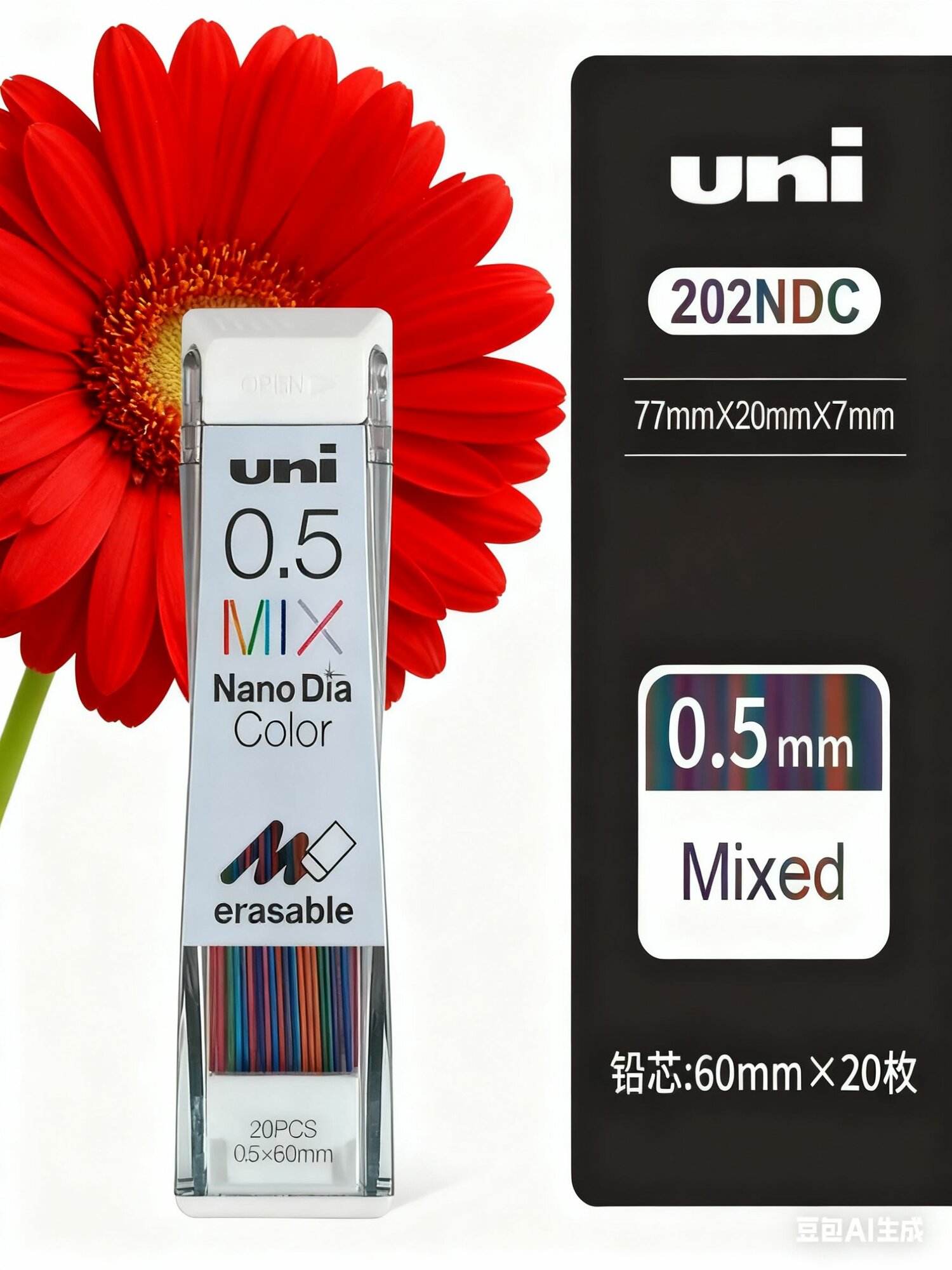 Грифель для карандаша 0.5 мм, 1 шт.