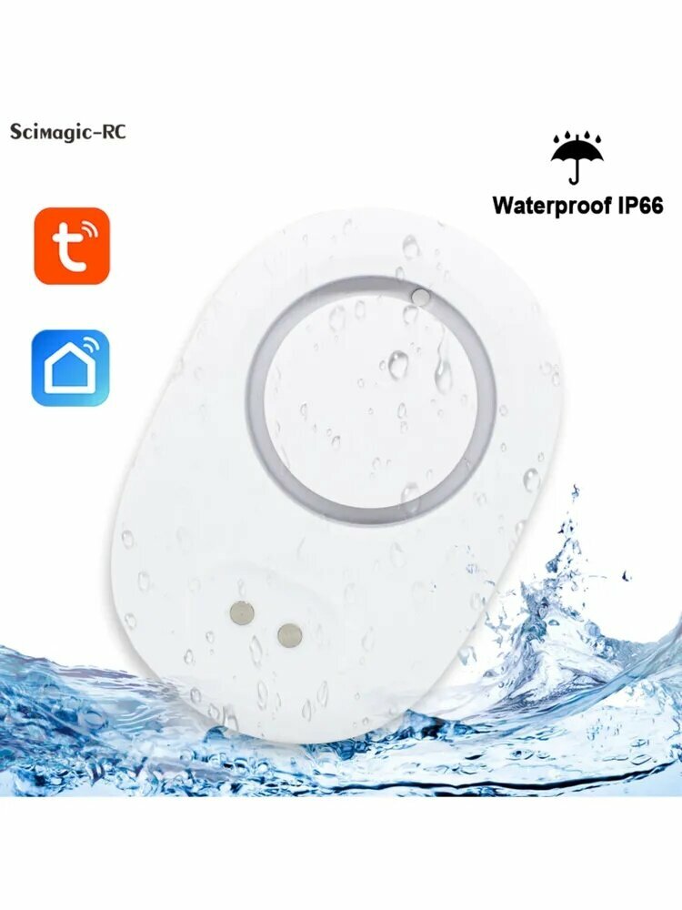 Умный датчик протечки воды Tuya, датчик утечки воды