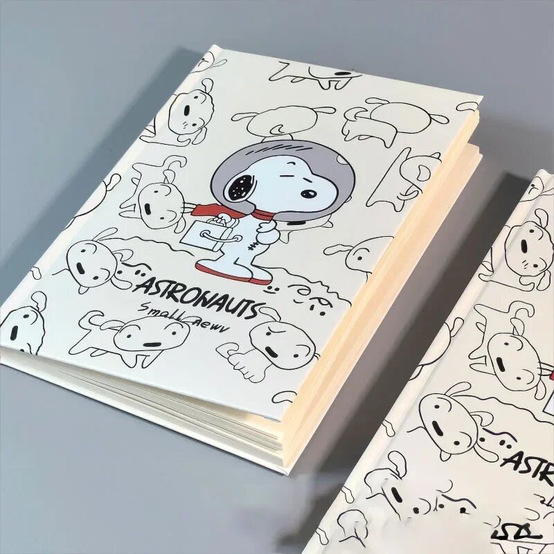 Блокнот Snoopy с твердым корпусом, аниме, мультфильм, студенческие канцелярские принадлежности, блокнот для заметок, классный блокнот, подарок для девочек, милое девчачье сердце — фото 1