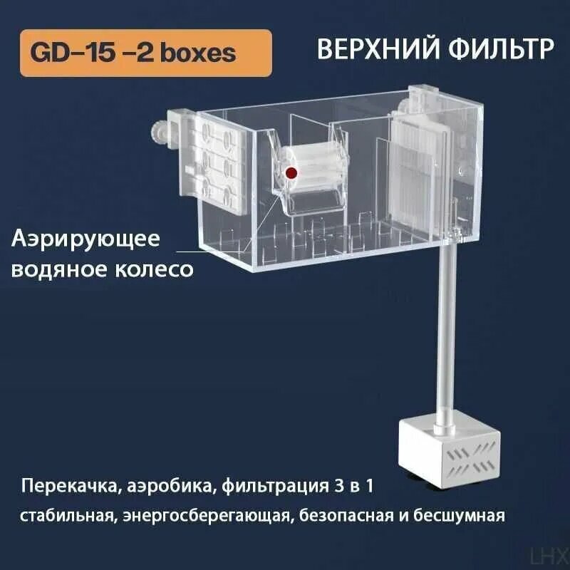 Фильтр для аквариума Jinlijia система кислородной фильтрации "все в одном" с низким уровнем воды настенная система циркуляции "три в одном"
