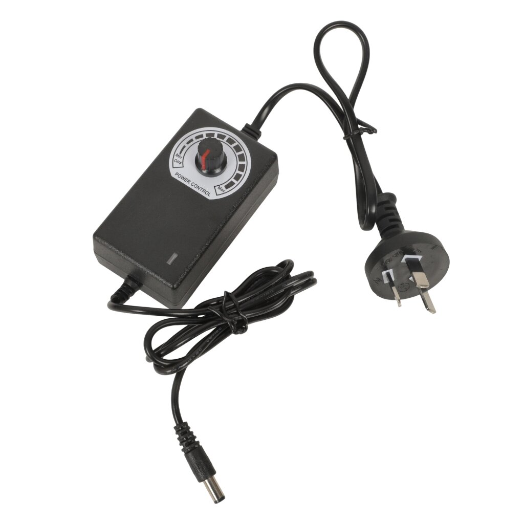 Регулятор Питания для Вентилятора Охлаждения Вентилятора Со Светодиодной Подсветкой от 100-240 В до 3-12 В Регулятор Скорости Адаптера Питания