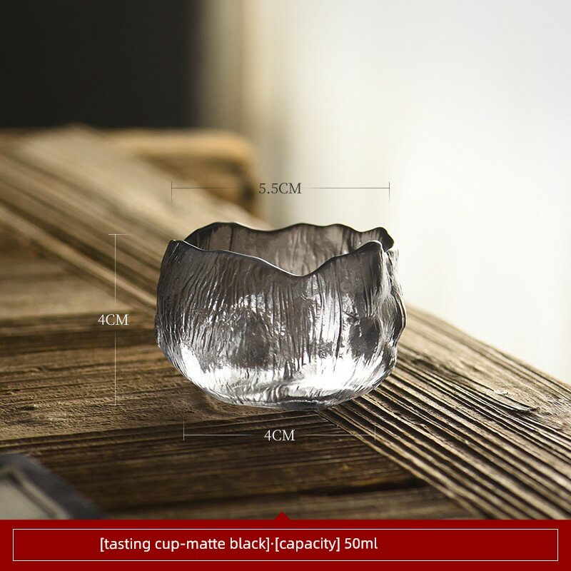 Керамическая чаша с крышкой из хрустального стекла в форме лотоса для домашнего использования, чаша для заваривания