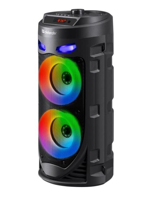 Портативная колонка Defender 16W черный CRASHBOOM