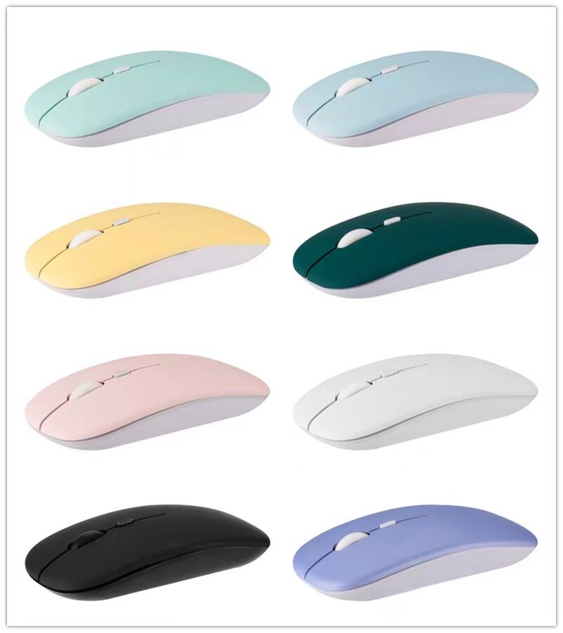 Для проса/Apple/Huawei ноутбук IPad планшет Bluetooth-мышь беспроводная Двухрежимная мышь Фиолетовый-Беспроводная