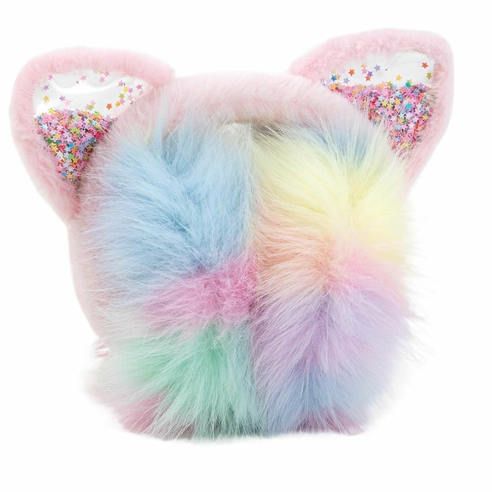 Детские наушники в форме кошки, теплые и ветрозащитные, доступны в разных цветах.