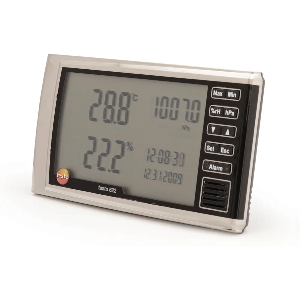 Термогигрометр Testo 622 с поверкой к0000013849, портативный прибор для измерения температуры и влажности — фото 1