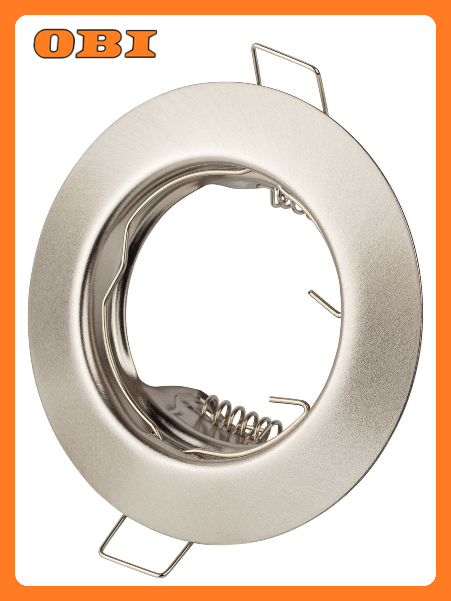 Встраиваемый светильник ЭРА ST3 сатин никель, цоколь GU5.3, круглый