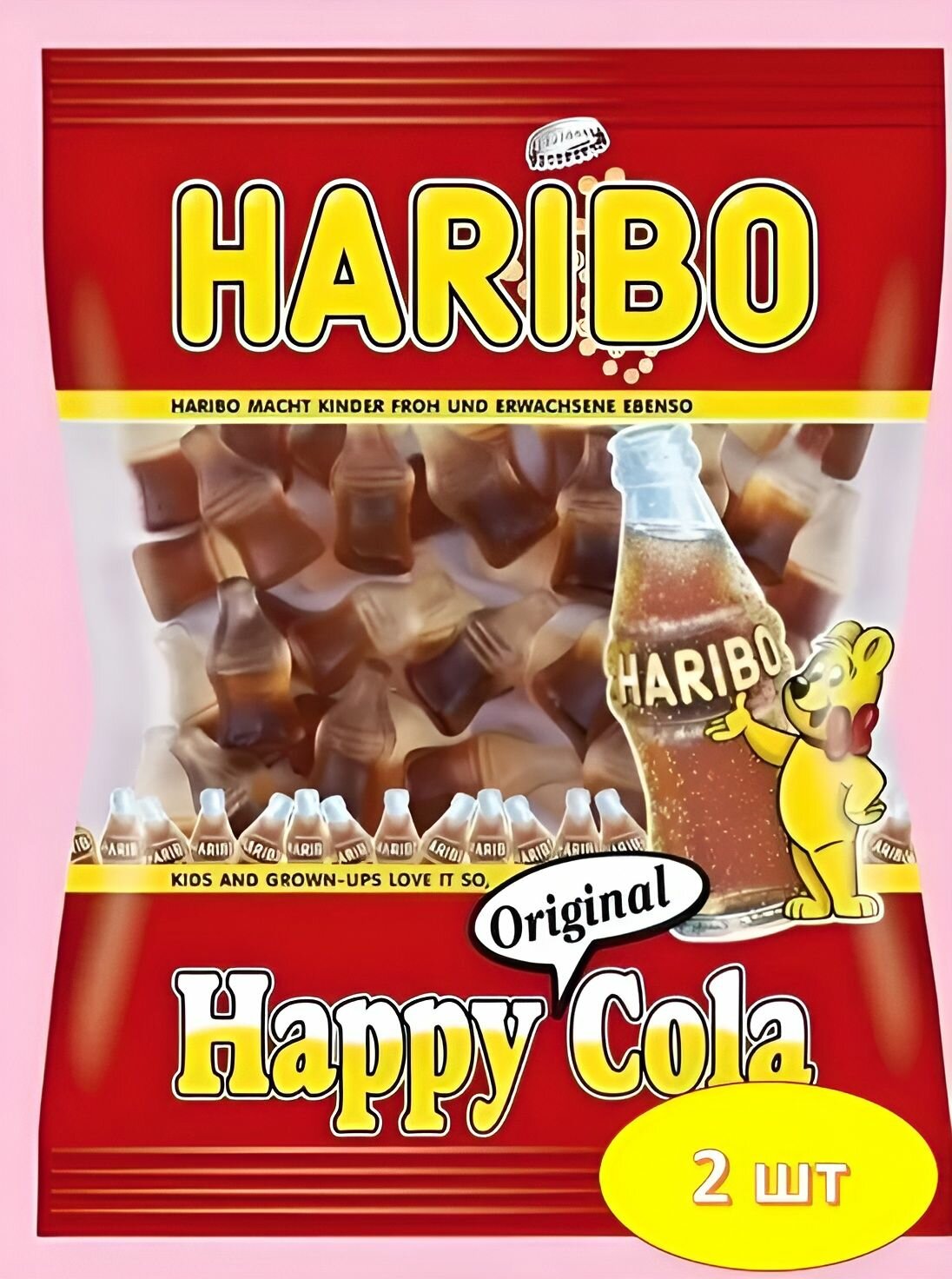 Жевательный мармелад HARIBO Happy-Cola 100g. 2 шт.