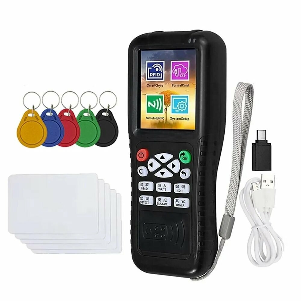 X100 RFID NFC Считыватель И Записыватель Смарт-Карт + 5 X UID Карт/Брелок