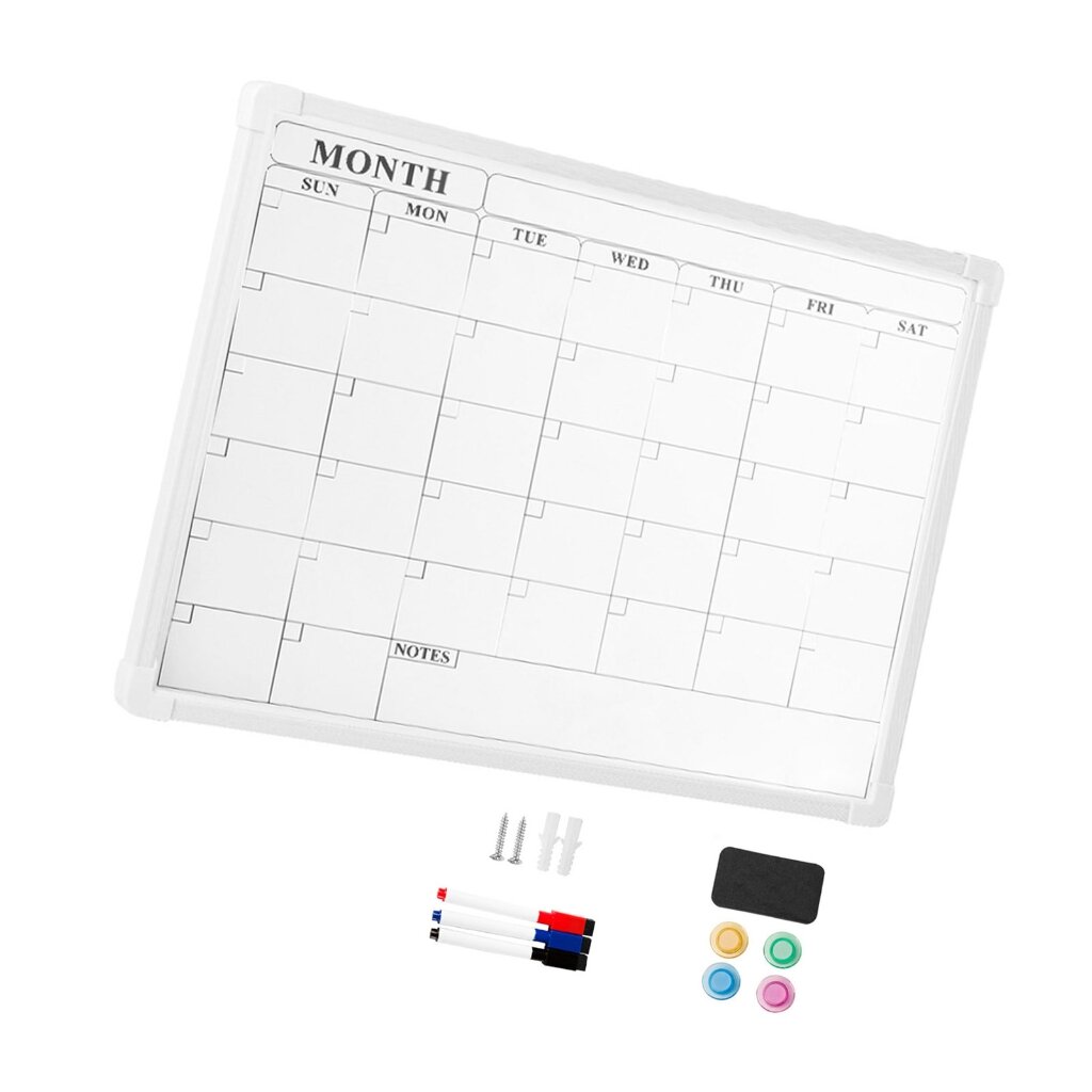 Яркая рифленая доска для планирования планов, стираемая, сочетает в себе функции календаря и магнитного хранилища