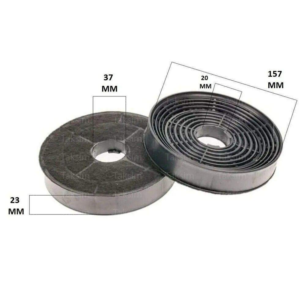 Фильтра С активным Углем Для Вытяжки Сименс Бош 12009727 DWA0LK6A HT-KF0004-19 DWK065G20T 1 Комплект 2 Шт