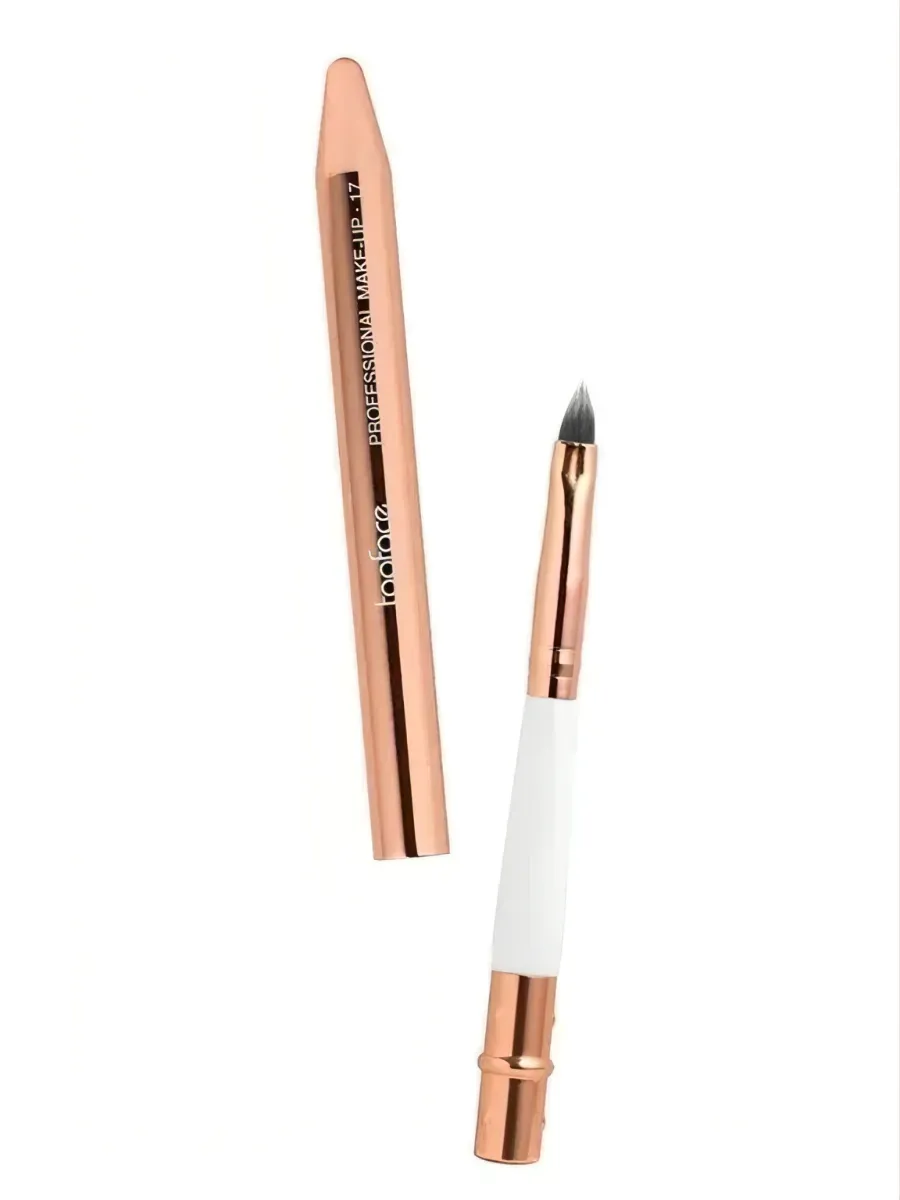 Кисть Topface Lip Brush F17 для губ, для нанесения помады, блеска или бальзама, 1 шт