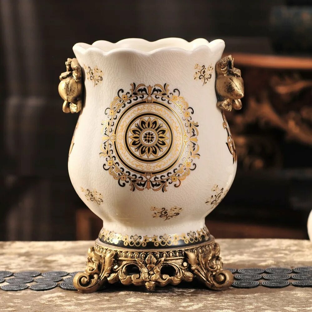 Ваза "Празднество", 21 см , Керамика, 1 шт