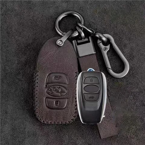 Чехол для ключей Subaru, новая модель Force Lion 2021, XV Forester BRZ Outback, пульт дистанционного управления для автомобиля, специальный корпус с пряжкой Коричневый, A